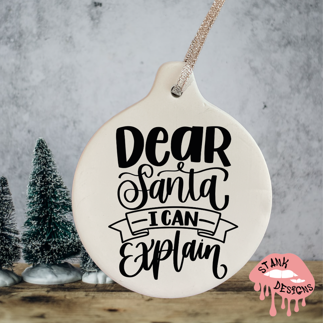 Dear Santa I Can Explain – Stank Designs